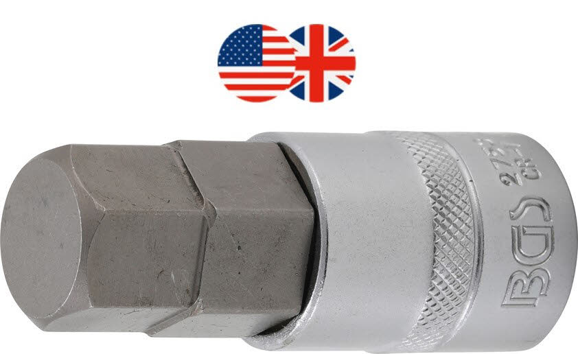 Douille à embout 6 pans | Carré 1/2 | Taille impériale Taille impériale ...